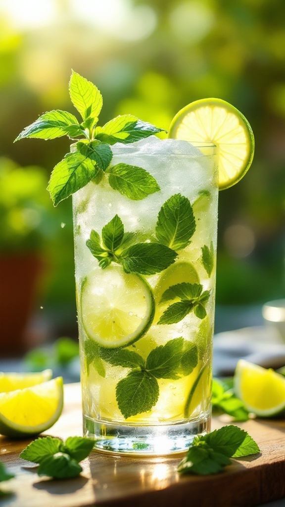 Basil Mint Mojito Mocktail Recipe - The Sip Spot - Cocktails Made Easy