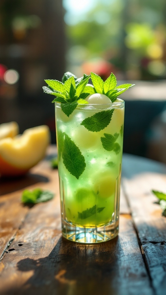 Refreshing Cactus Flower Cocktail with Mezcal and Melon - The Sip Spot ...