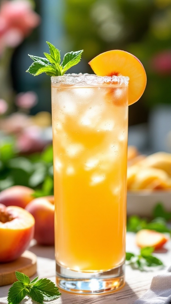 Refreshing Peach Bellini Mocktail Recipe - The Sip Spot - Cocktails ...