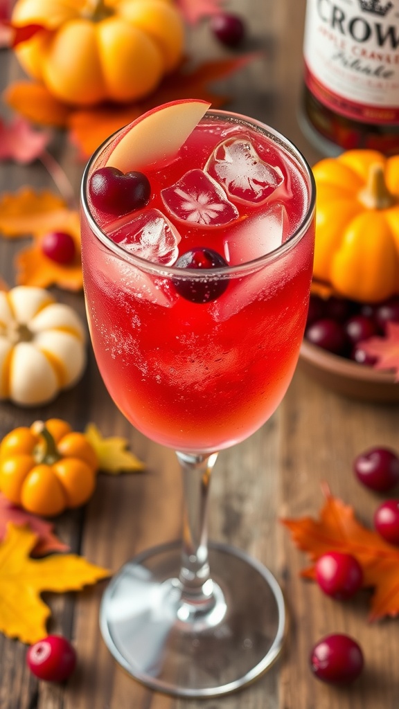 Crown Apple Cranberry Fizz Cocktail Recipe - The Sip Spot - Cocktails ...