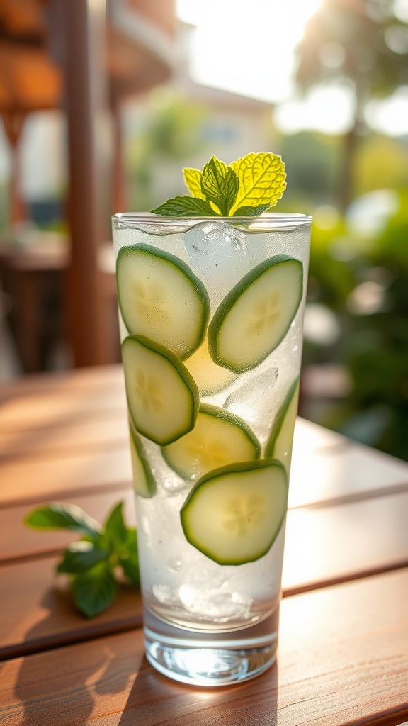 Chilled Cucumber Vodka Refresher - The Sip Spot - Cocktails Made Easy