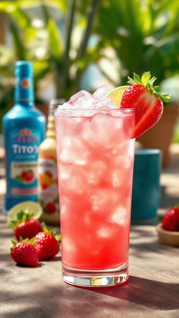 Refreshing Tito's Strawberry Coconut Punch - The Sip Spot - Cocktails ...