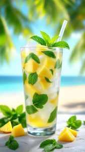 Tropical Coconut Water Cocktail Recipe - The Sip Spot - Cocktails Made Easy