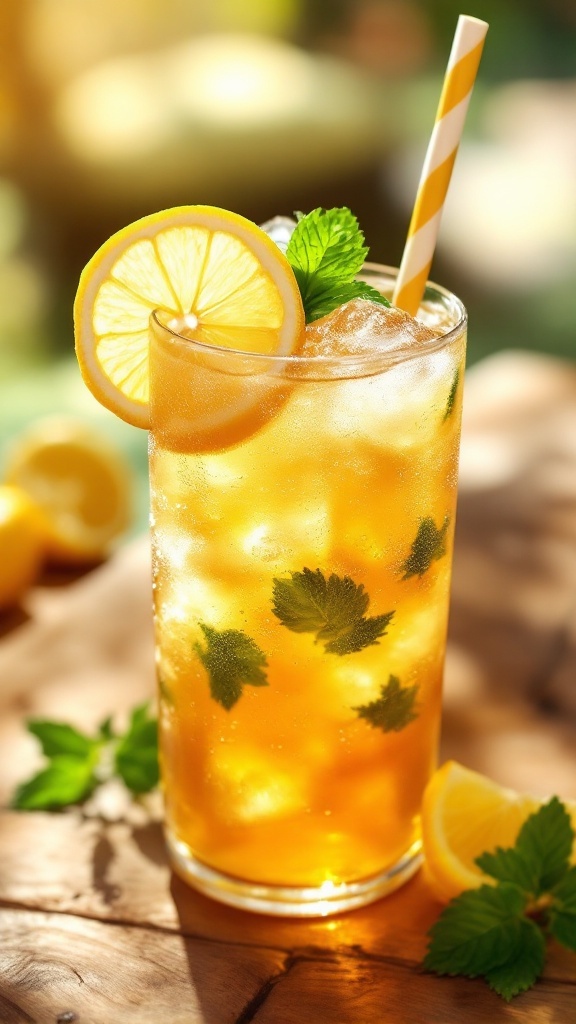 Homemade Lemon Vanilla Iced Tea - The Sip Spot - Cocktails Made Easy