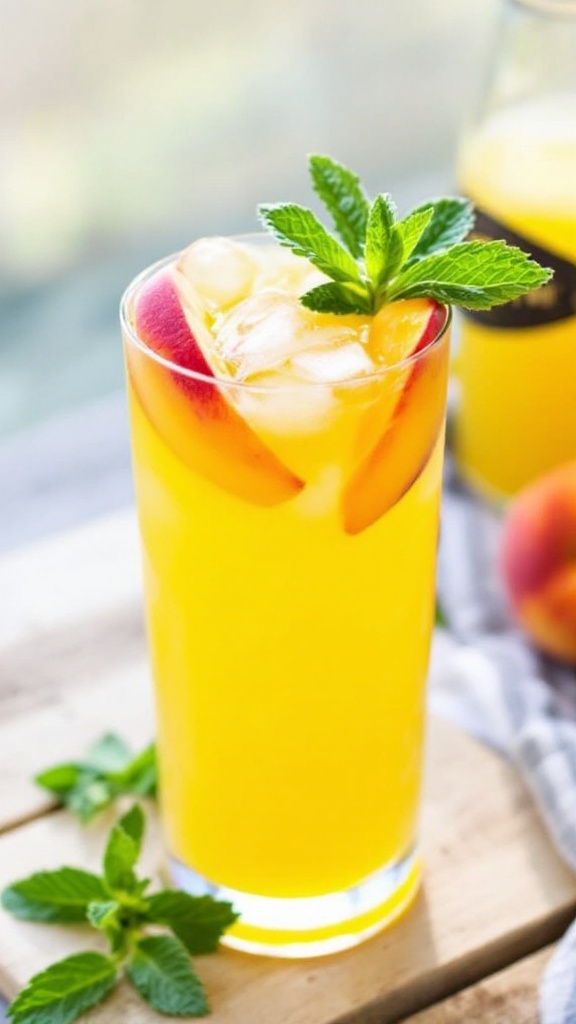 Refreshing Ginger Peach Lemonade Recipe - The Sip Spot - Cocktails Made Easy