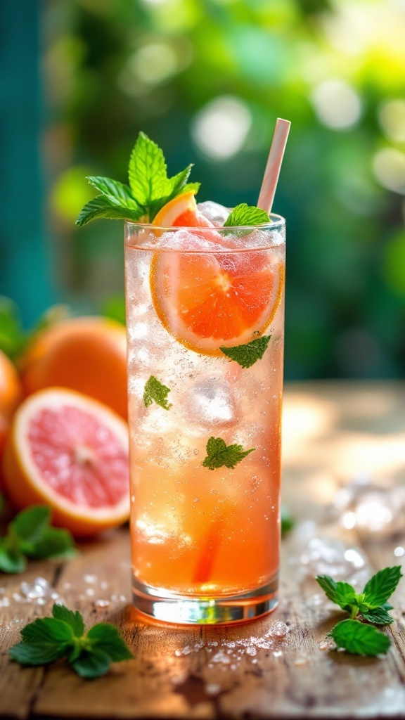 Refreshing Sparkling Grapefruit Vanilla Mocktail Recipe - The Sip Spot ...