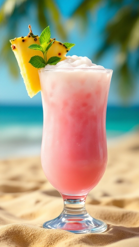 Tropical Pink Flamingo Piña Colada Recipe - The Sip Spot - Cocktails ...