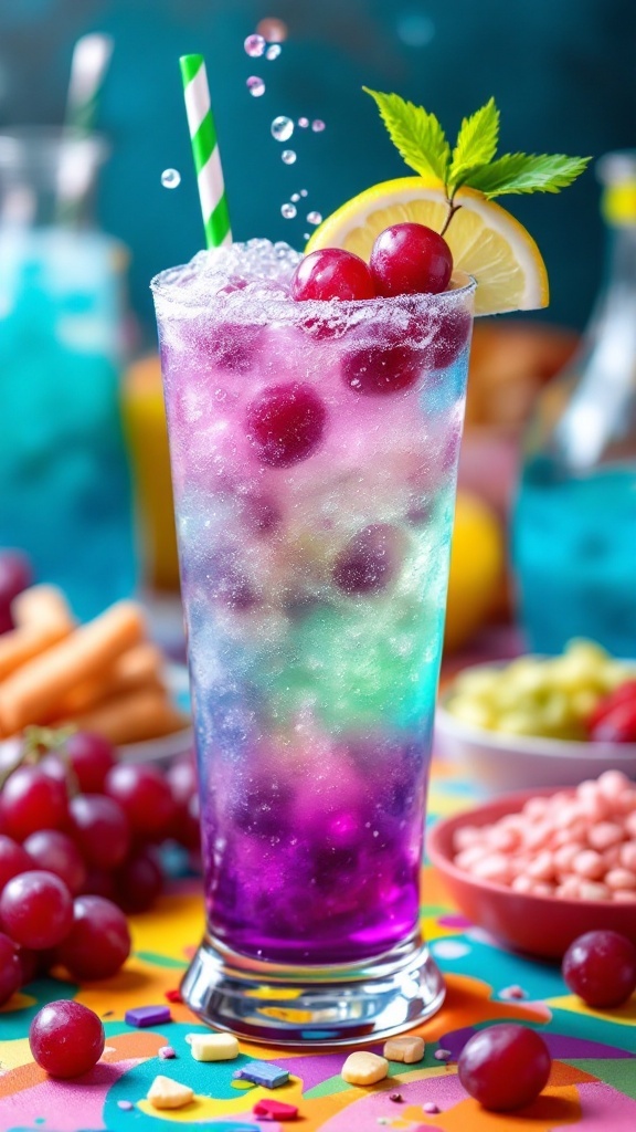Refreshing Grape Splash Mocktail Recipe - The Sip Spot - Cocktails Made ...
