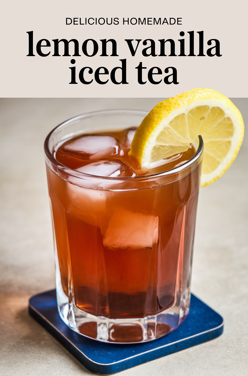 Lemon Vanilla Iced Tea: A Refreshing Fusion of Zesty Citrus and Smooth ...