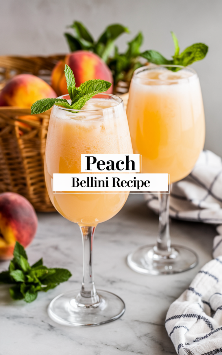 Peach Bellini Perfection: Crafting the Ultimate Sparkling Cocktail ...