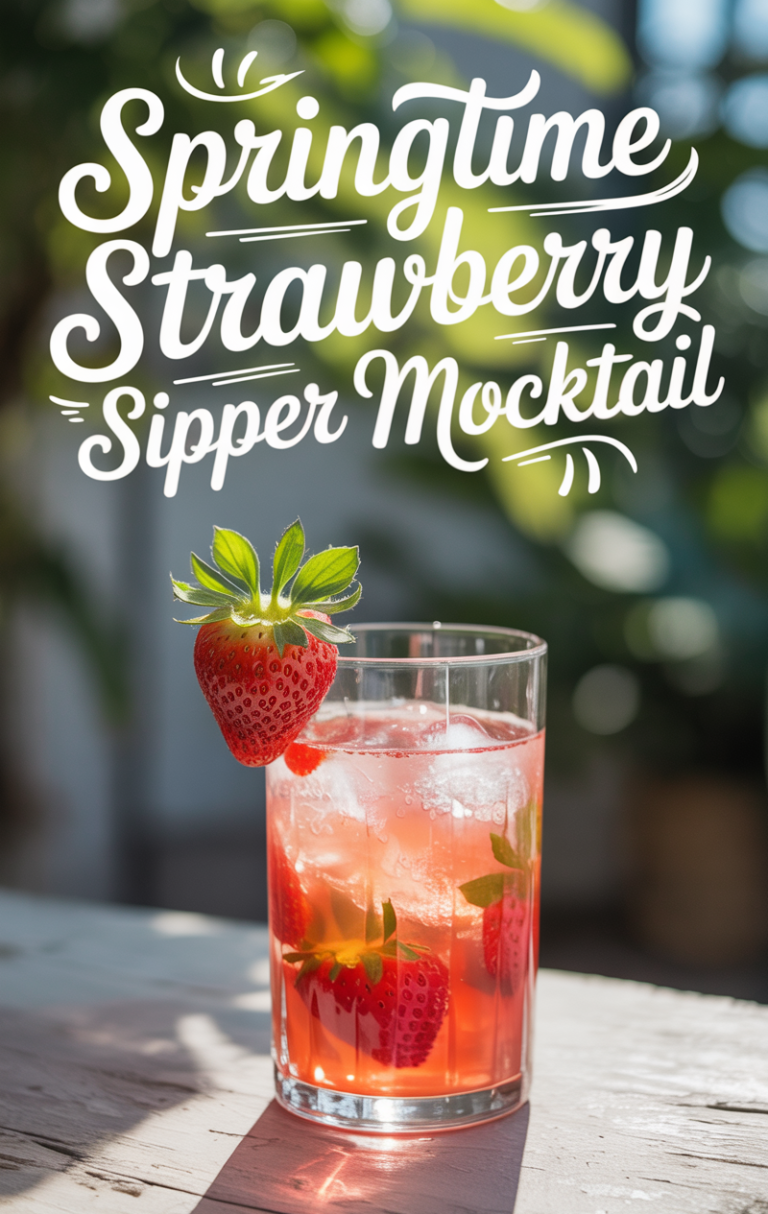 Sip into Spring: A Refreshing Strawberry Sipper Mocktail Recipe - The ...