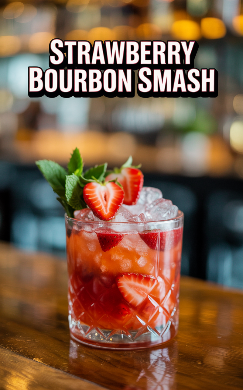 Strawberry Bourbon Smash: A Burst of Summer Elegance - The Sip Spot ...