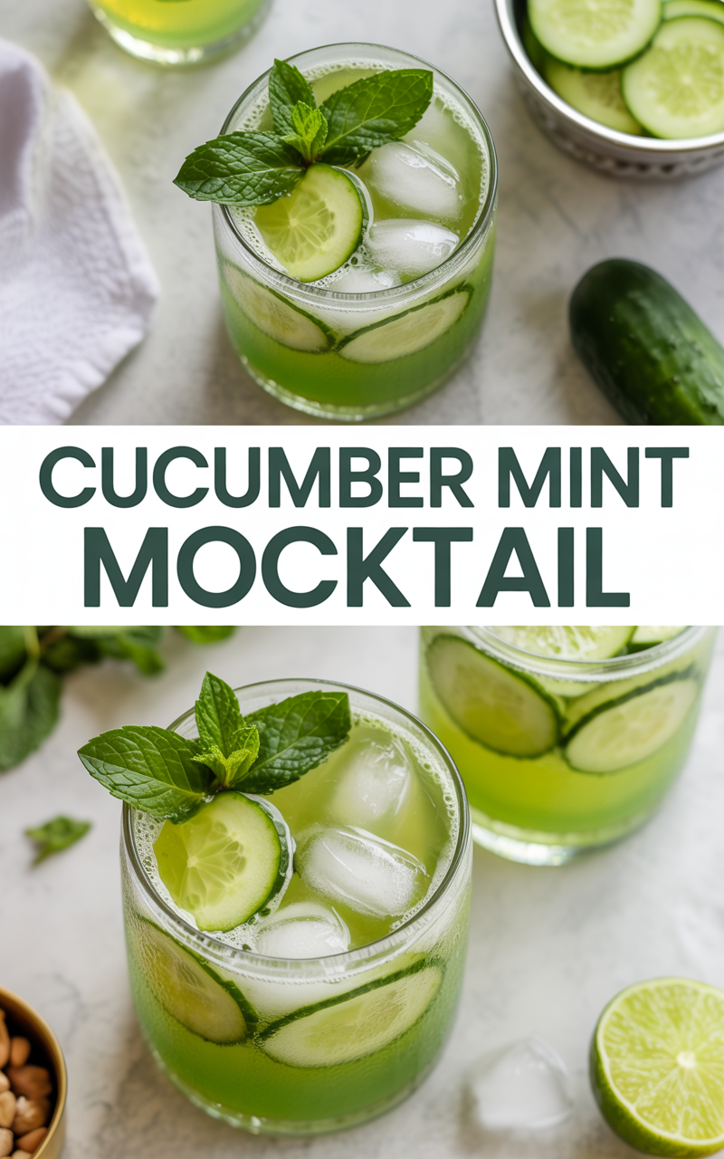 Cool & Crisp: The Ultimate Cucumber Mint Mocktail Recipe - The Sip Spot ...