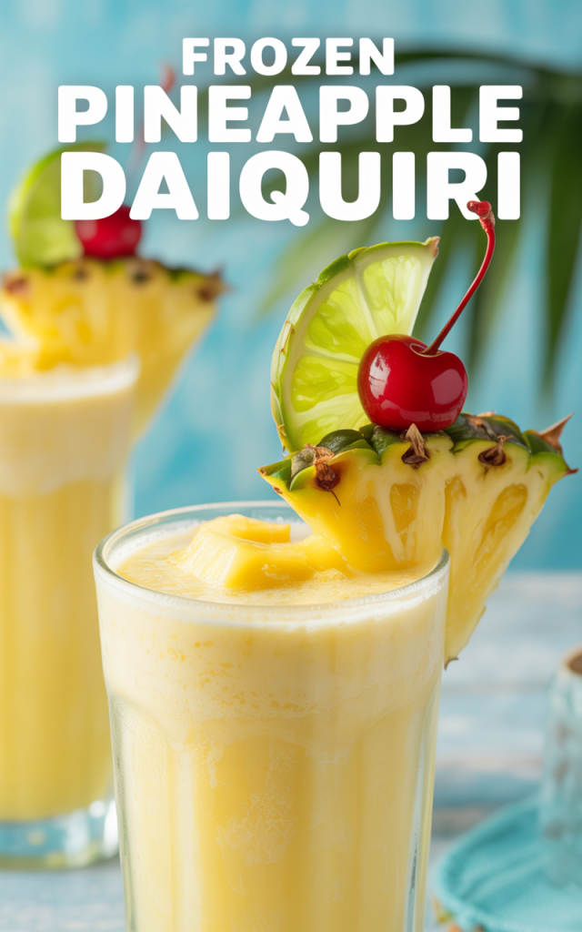 Tropical Chill: Mastering the Ultimate Frozen Pineapple Daiquiri - The Sip Spot - Cocktails Made ...