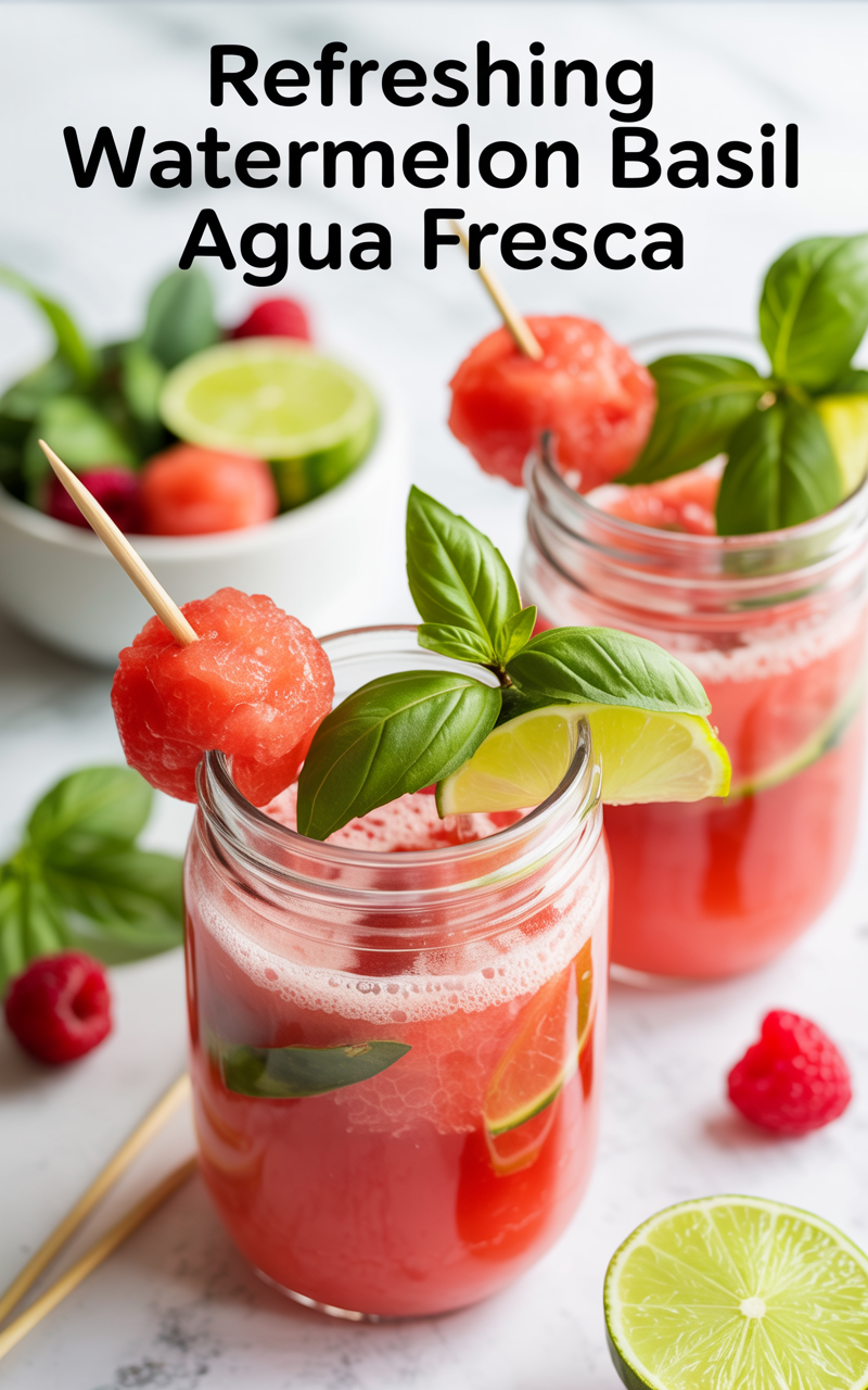 Watermelon Basil Agua Fresca: A Refreshing Twist on Summer Sips - The ...