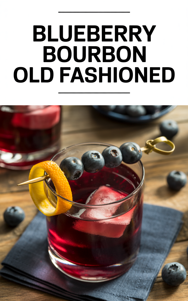 Blueberry Old Fashioned: A Berry-Infused Twist on a Timeless Classic ...