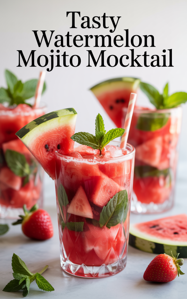 Sip Into Summer: The Ultimate Tasty Watermelon Mojito Mocktail Recipe ...