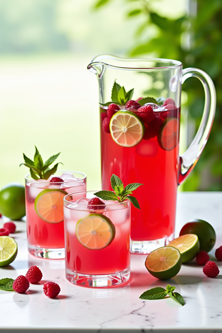 Sip into Summer: The Ultimate Easy Raspberry Lime Punch for Refreshing Days - The Sip Spot ...