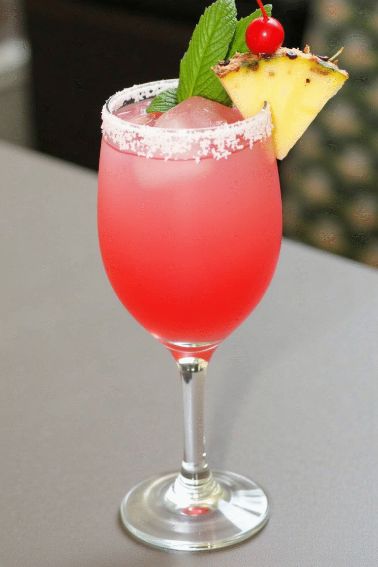 Escape to Paradise: The Ultimate Pink Coconut Rum Punch Cocktail ...