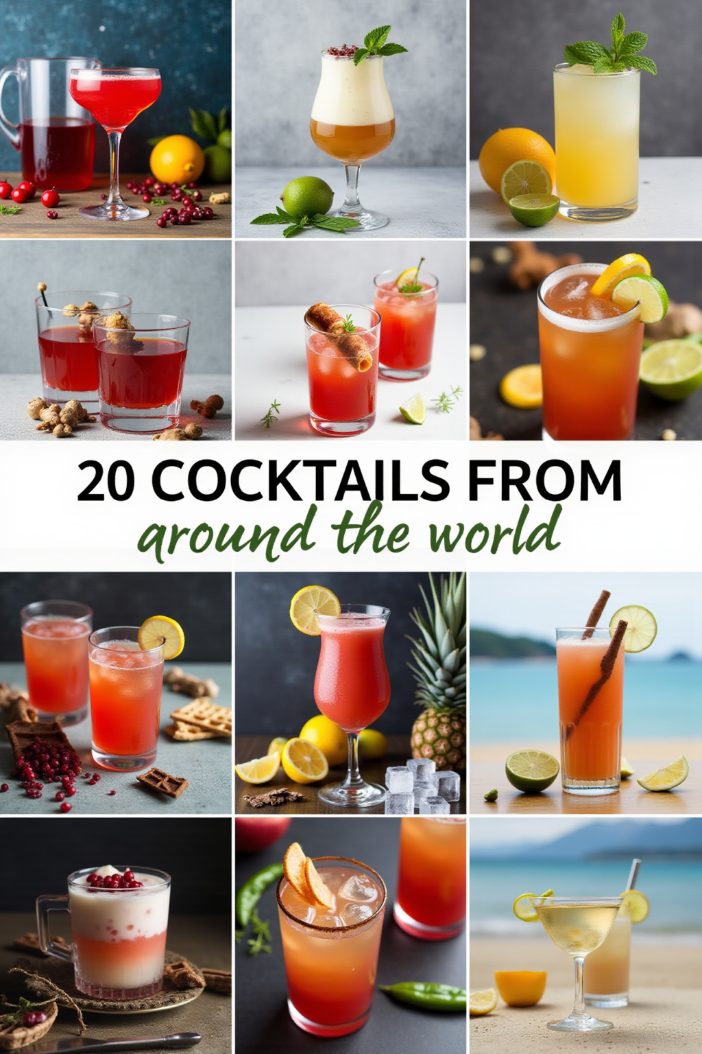 A Toast to International Flavors: 20 Signature Cocktails to Stir Up at ...
