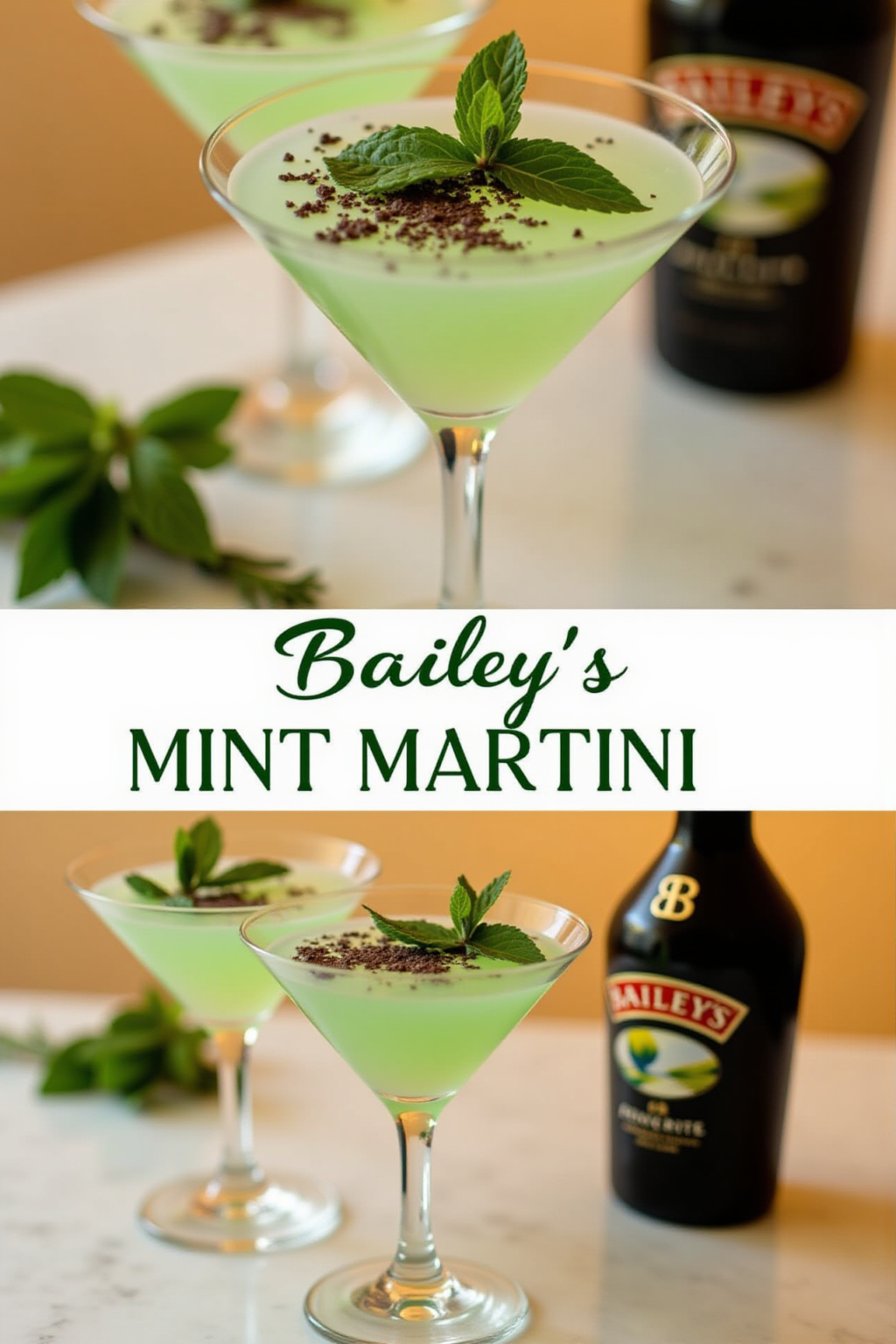 Baileys Bliss: The Ultimate Creamy Mint Martini Recipe - The Sip Spot ...