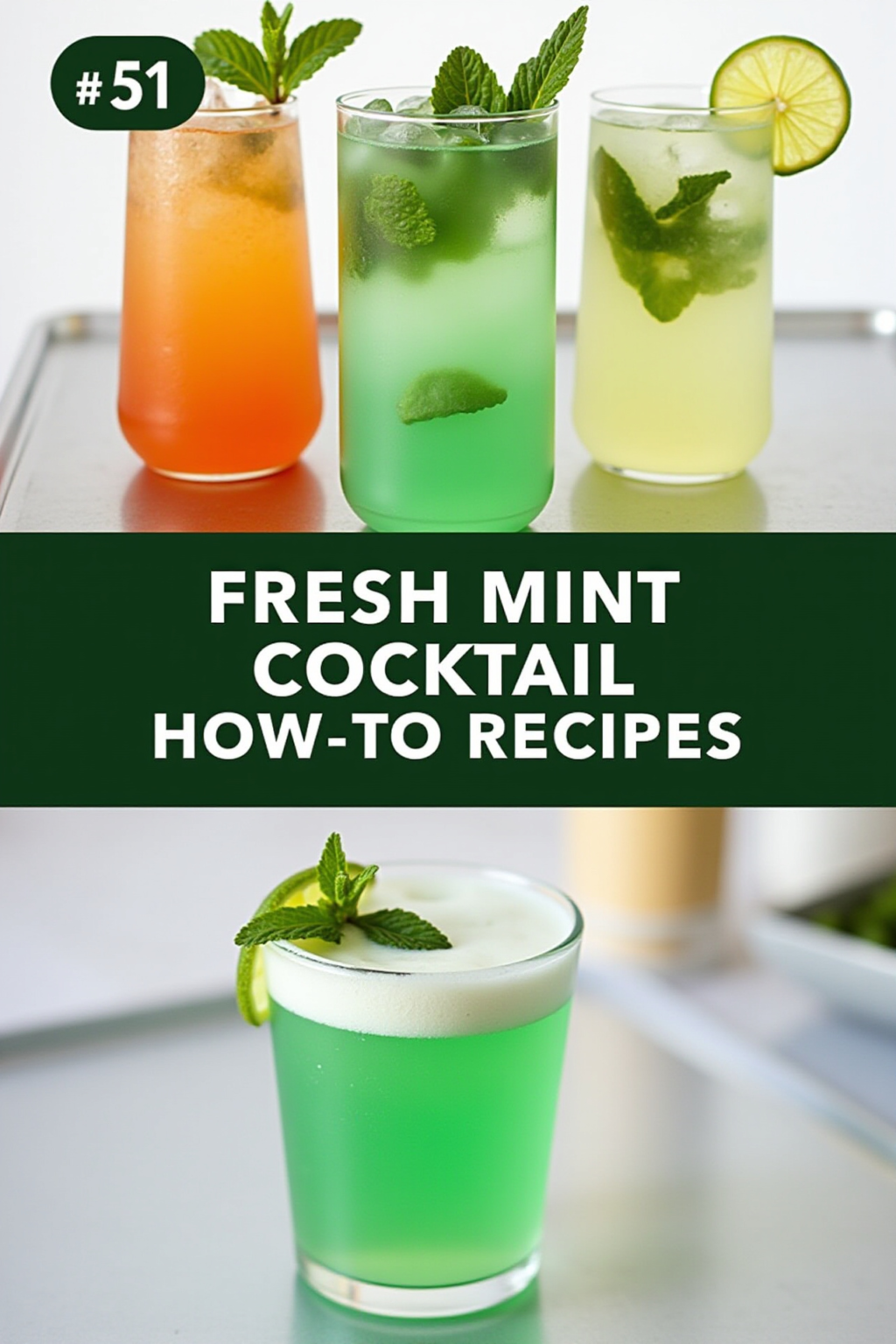 Minted Mastery: 51 Refreshing Cocktail Recipes to Elevate Your Home Bar ...